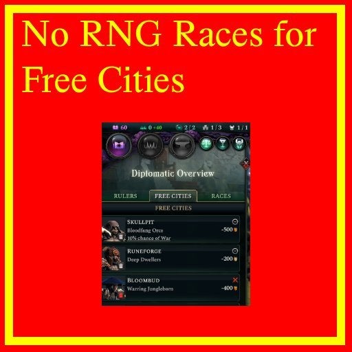 No RNG Races For Free Cities - Paradox Mods