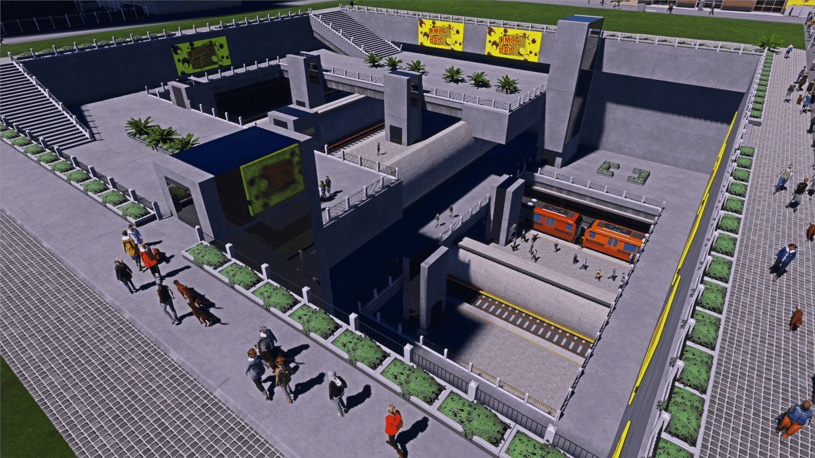 下沉式地铁站（重制版） Sinking subway station - Paradox Mods