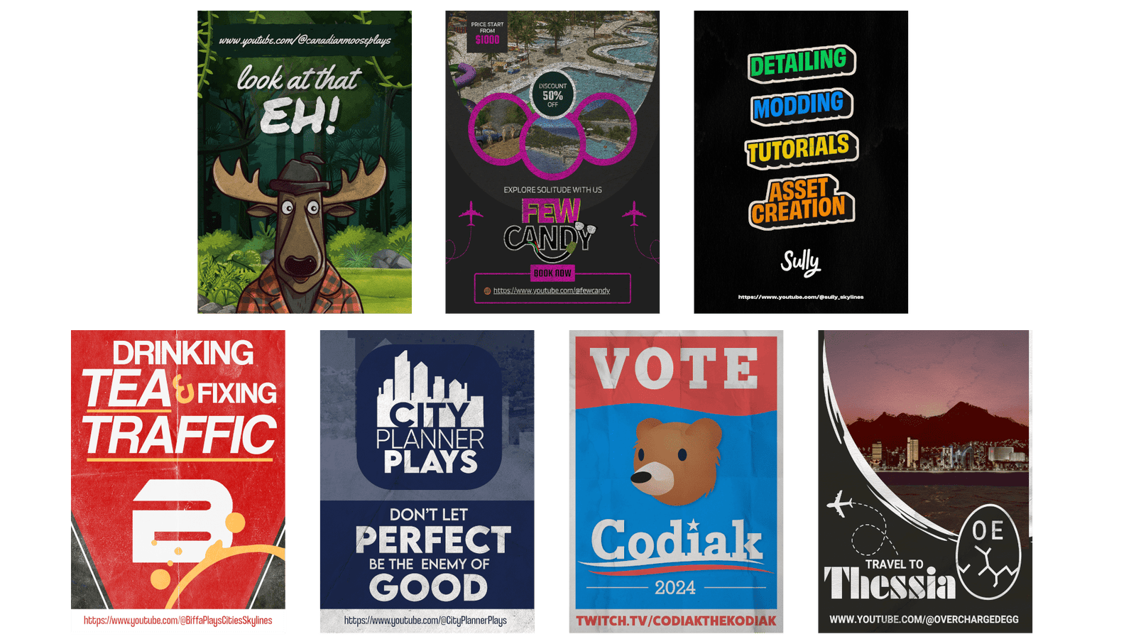 Content Creator Poster Pack (Decals) - Paradox Mods