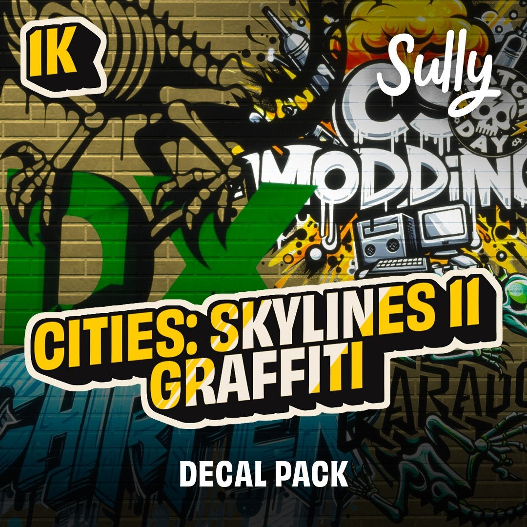 Cities Skylines II Graffiti Decal Pack - Paradox Mods