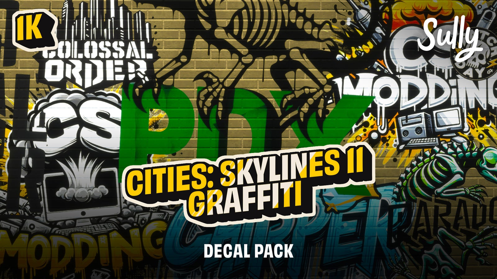 Cities Skylines II Graffiti Decal Pack - Paradox Mods