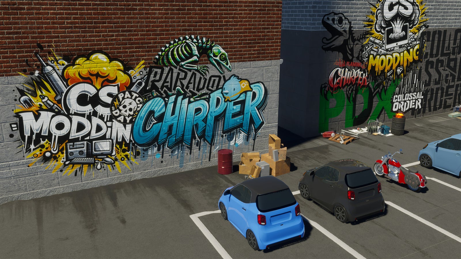Cities Skylines II Graffiti Decal Pack - Paradox Mods