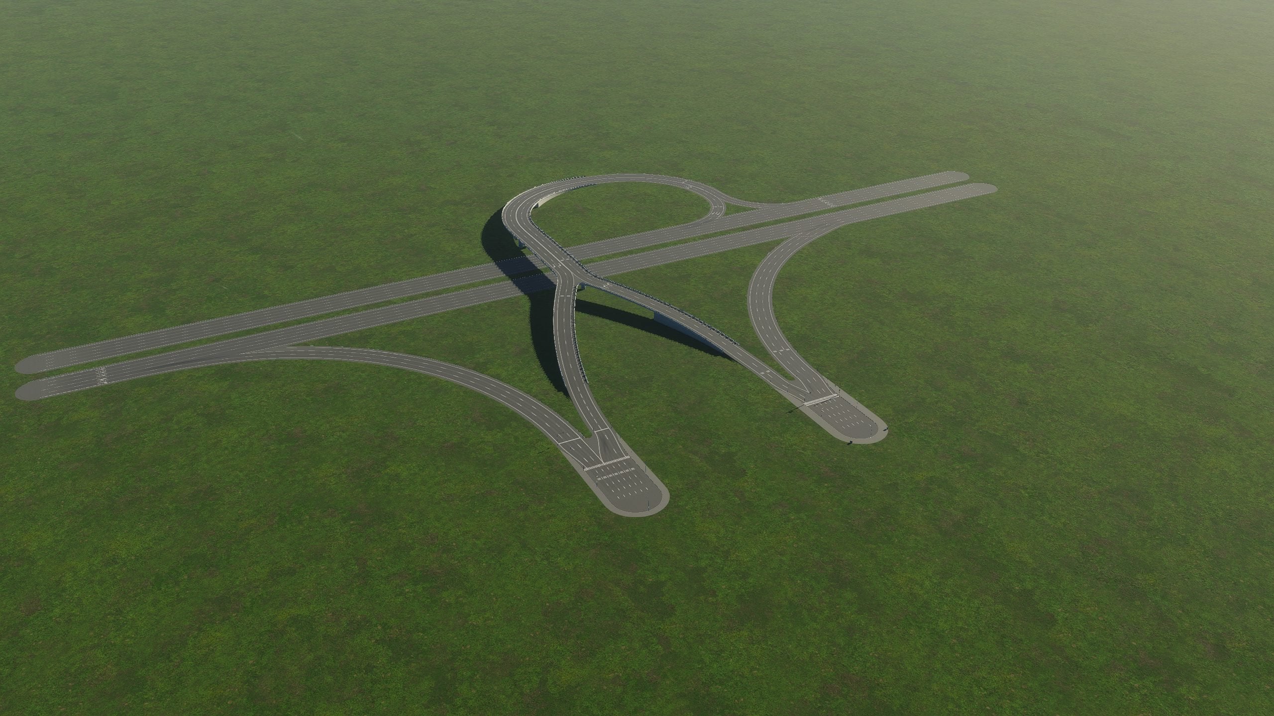 5 Lane Highway to 6 Lane One-Way Street Intersection - Paradox Mods