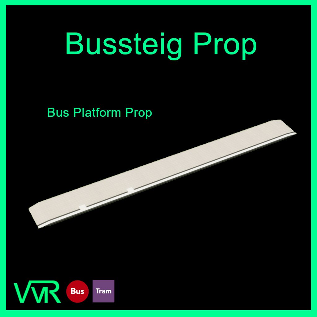 Bussteig Prop / Bus platform prop - Paradox Mods