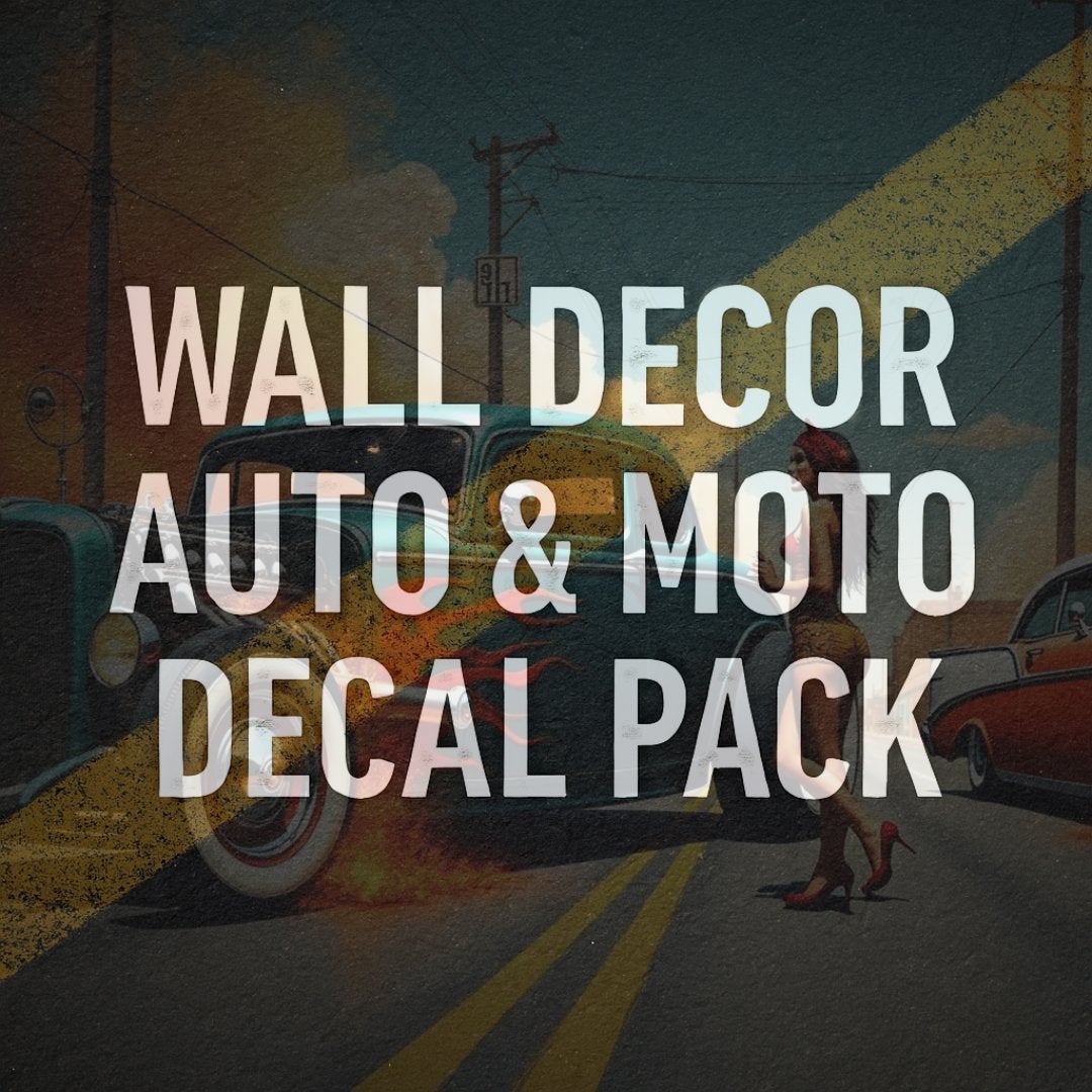 Wall Decor Auto and Moto Decal Pack - Paradox Mods