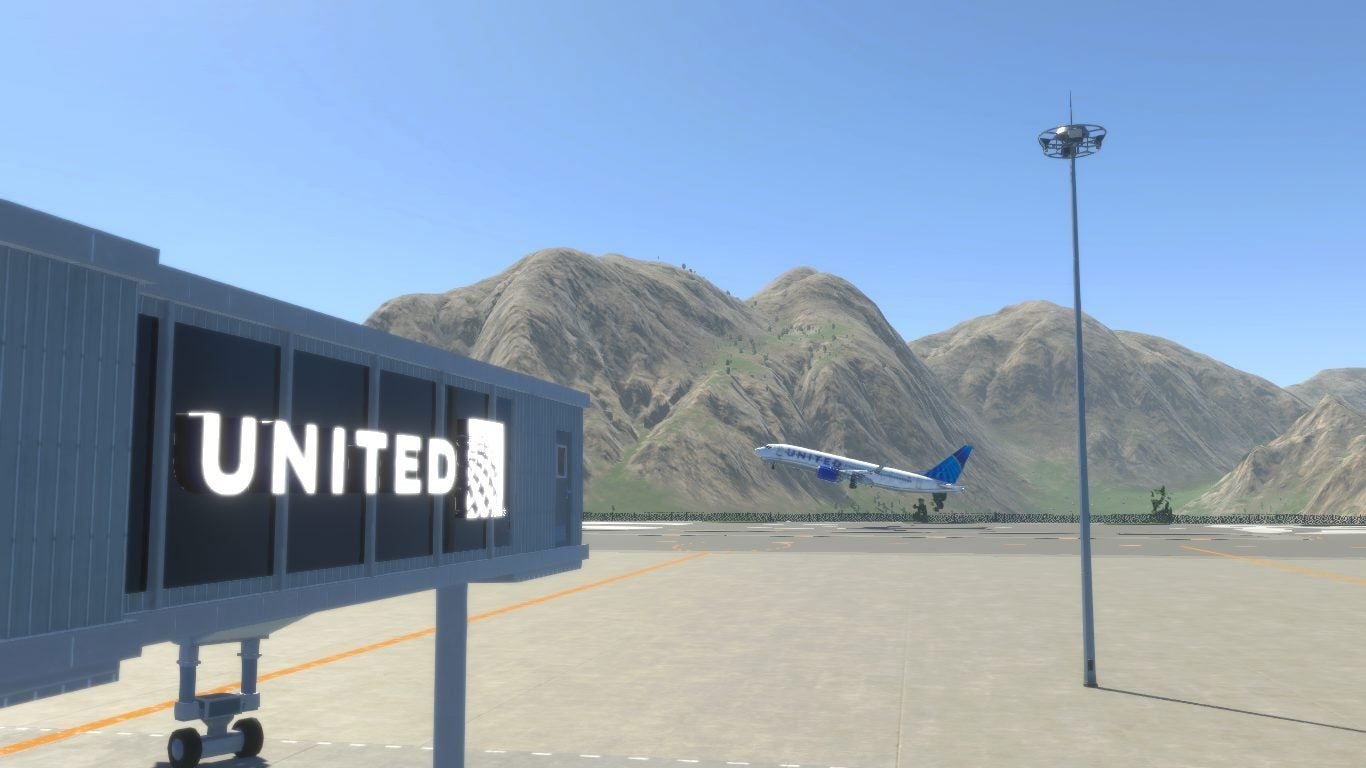 Glowing United Airlines Logo - Paradox Mods