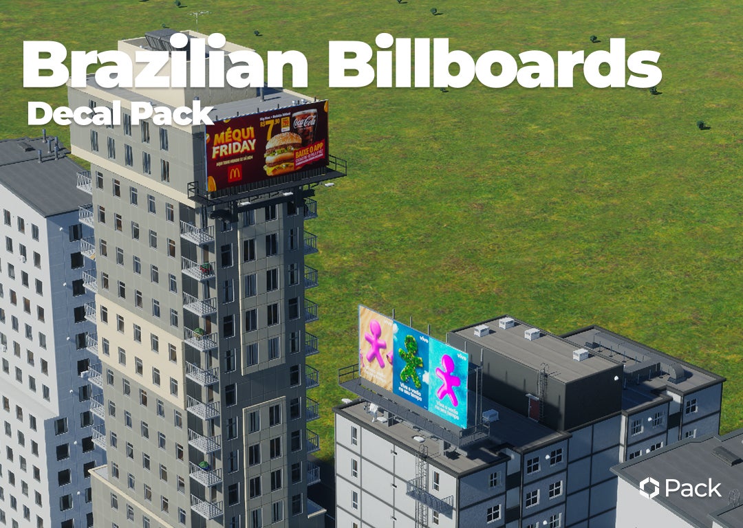 Brazilian Billboards Decals - Paradox Mods