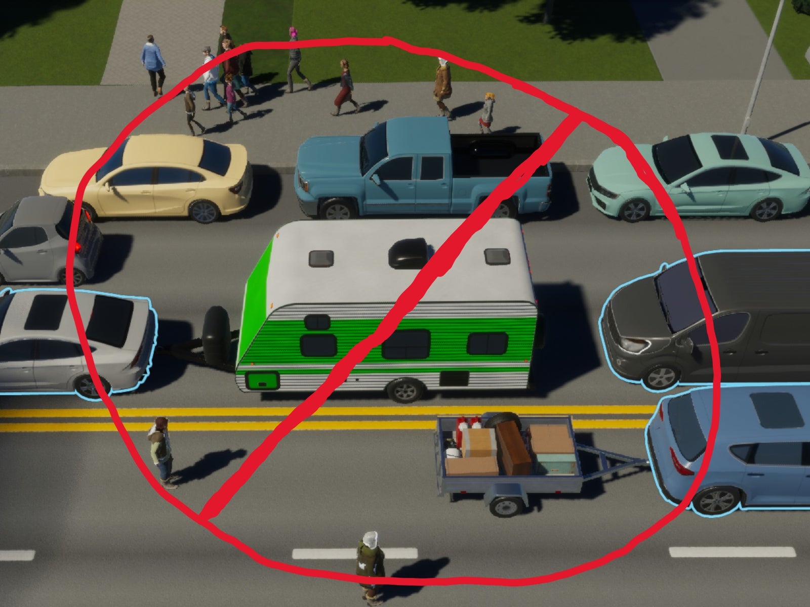 No Car Trailers - Paradox Mods