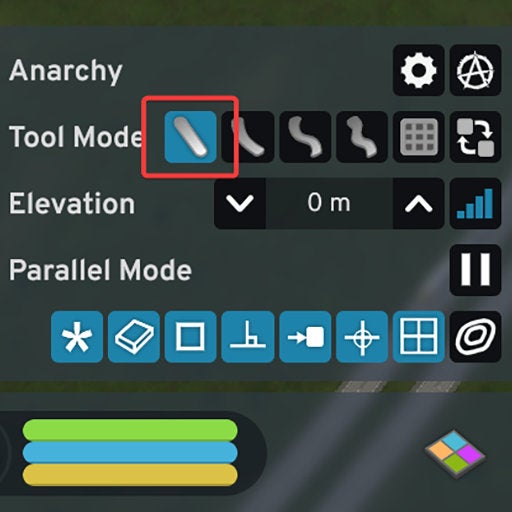 Straight roads default mode - Paradox Mods