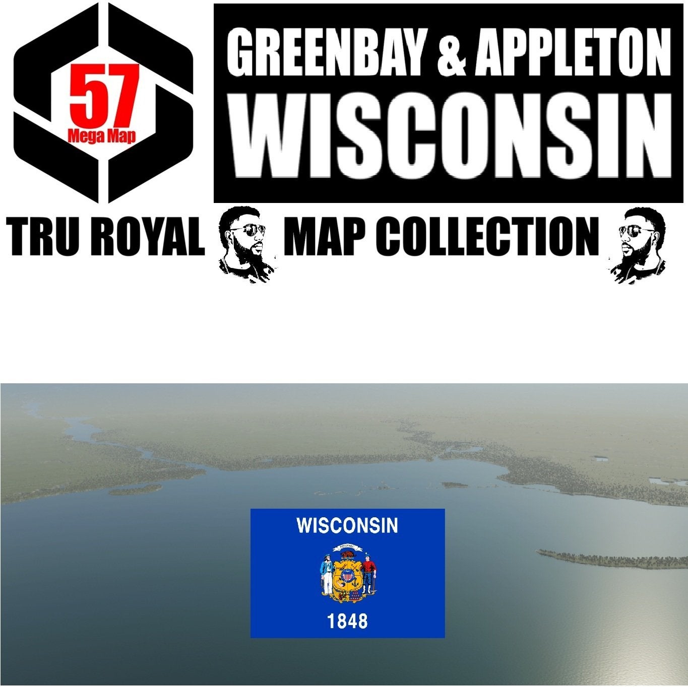 57km - Green Bay & Appleton, Wisconsin(WI) #CS2MegaMaps - Paradox Mods