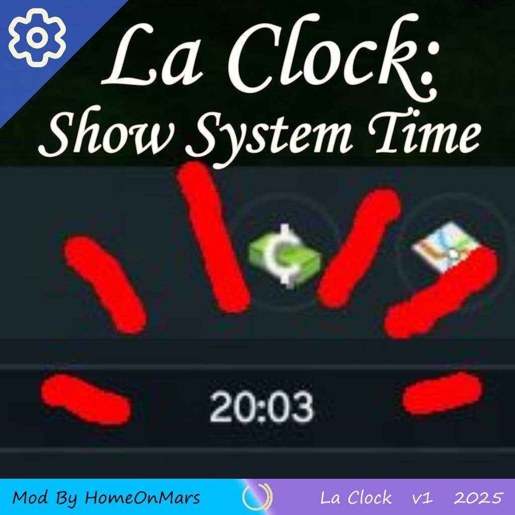 La Clock (Show System Time) - Paradox Mods