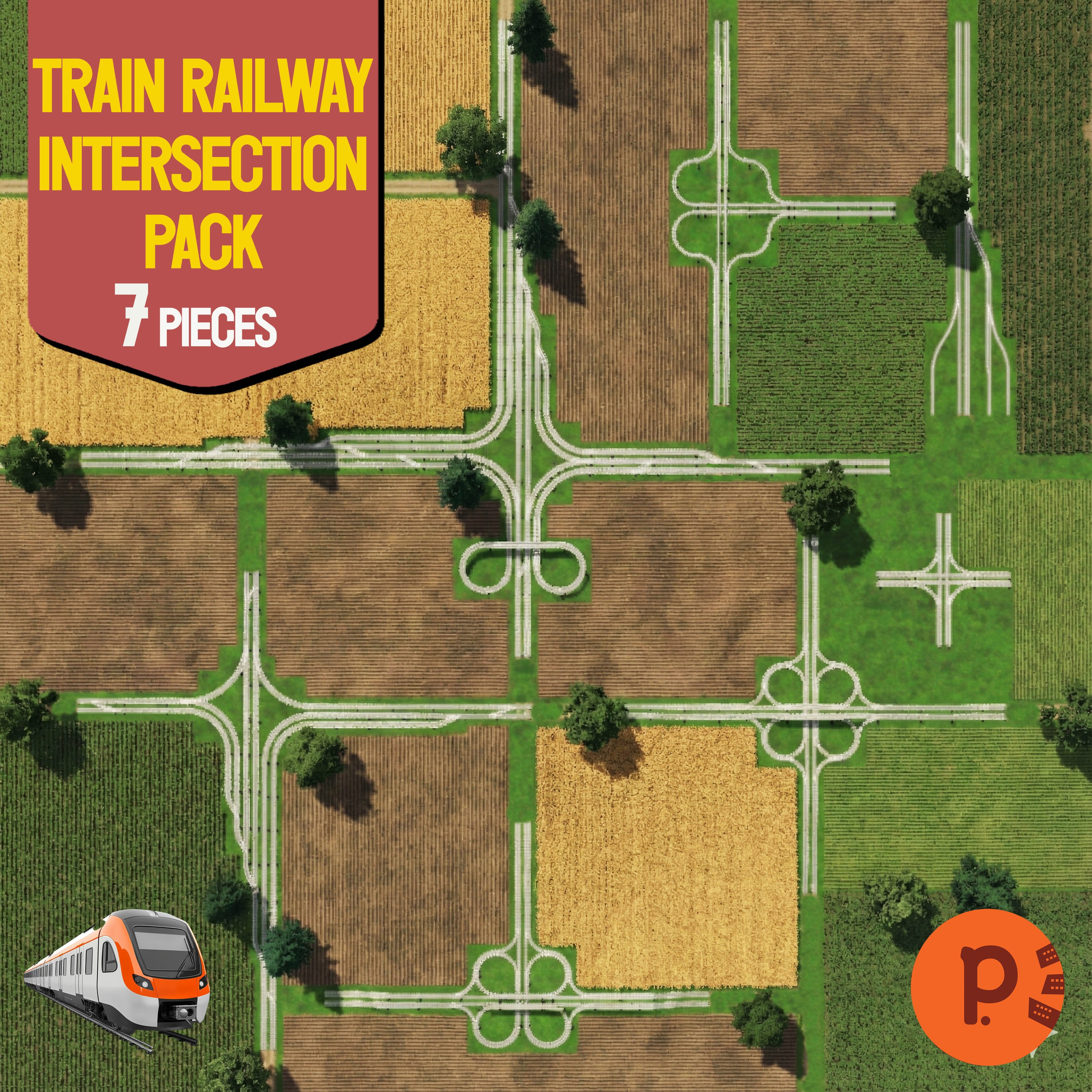 Train Railway Intersection Pack - Paradox Mods