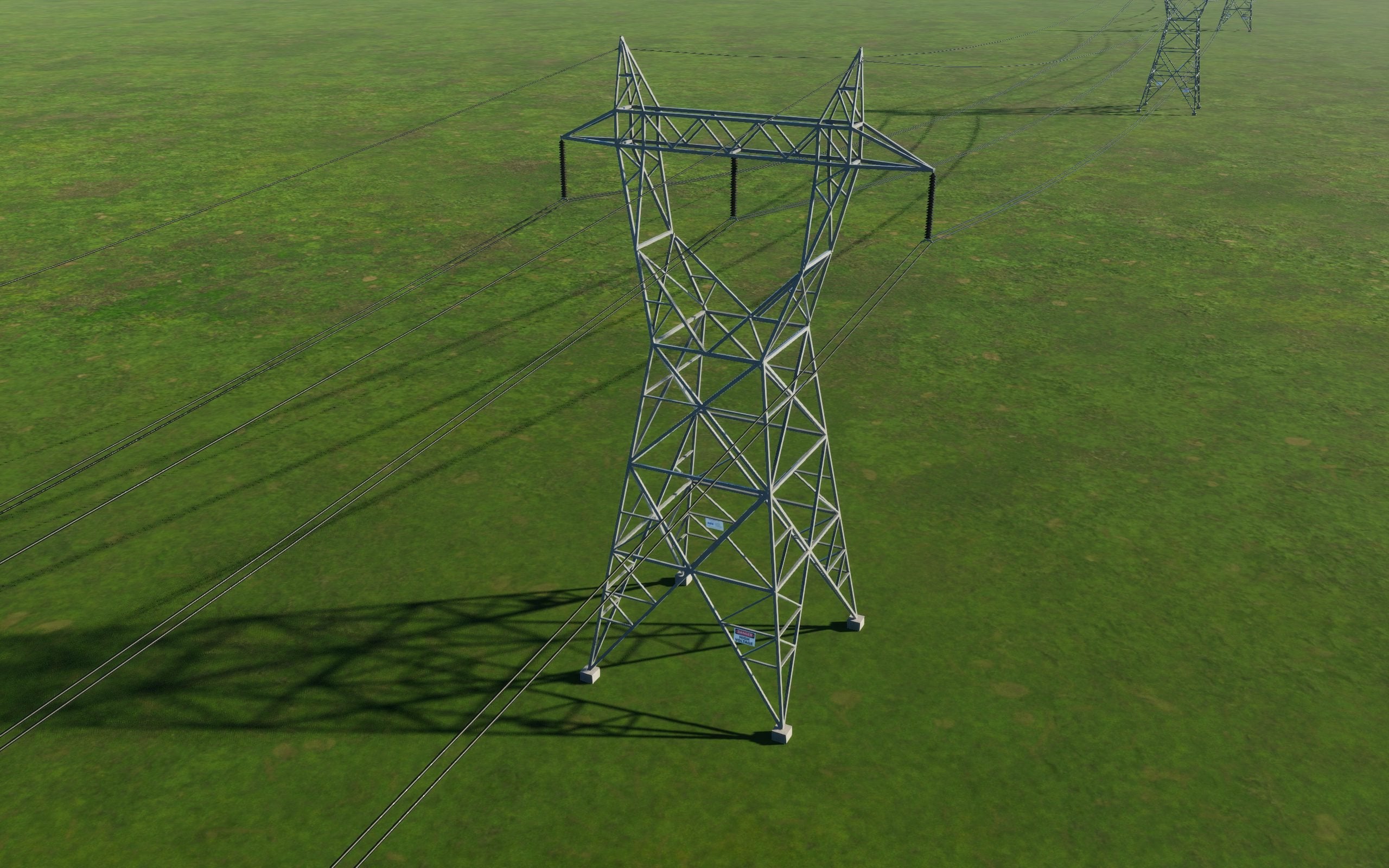 High-Voltage 345 kV Steel Lattice H Frame Transmission - Paradox Mods