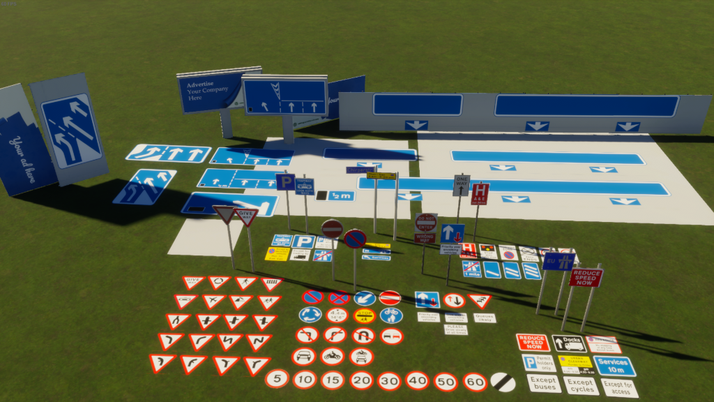 UK Road Signs *Decals* - Paradox Mods