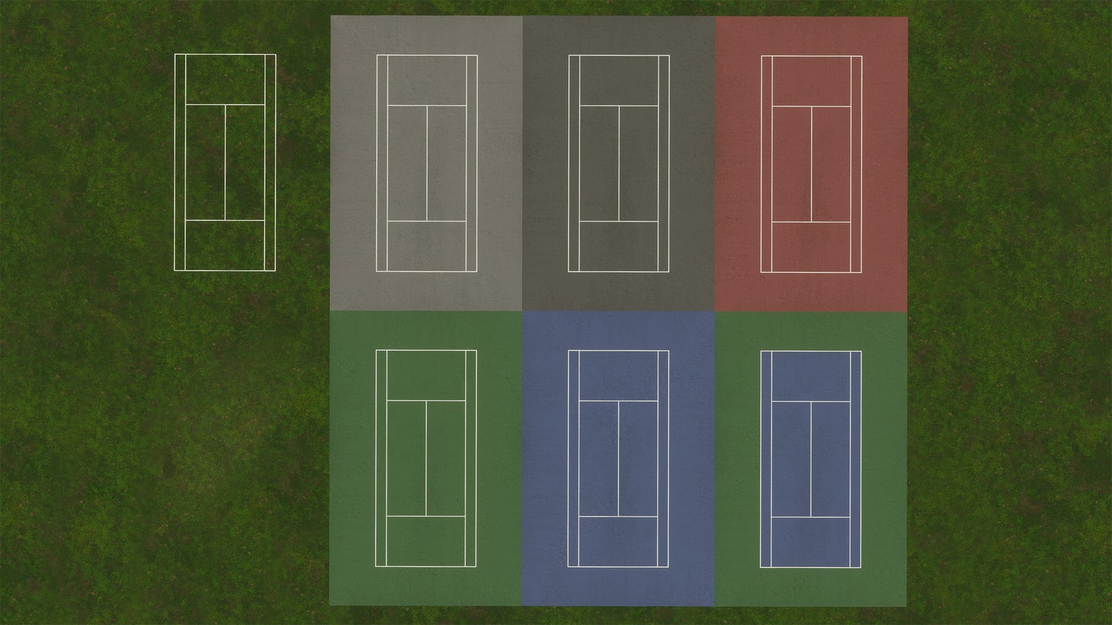 Tennis Courts Decal Pack - Paradox Mods