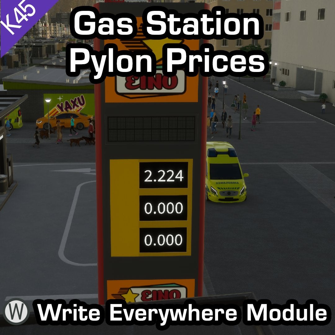 Gas Station Pylon Prices [WE Module] - Paradox Mods