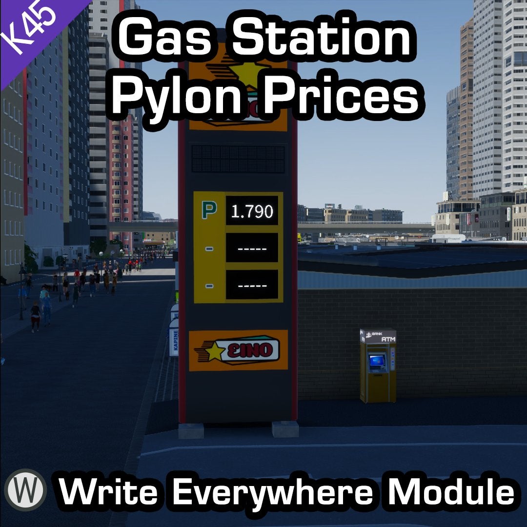 Gas Station Pylon Prices [WE Module] - Paradox Mods