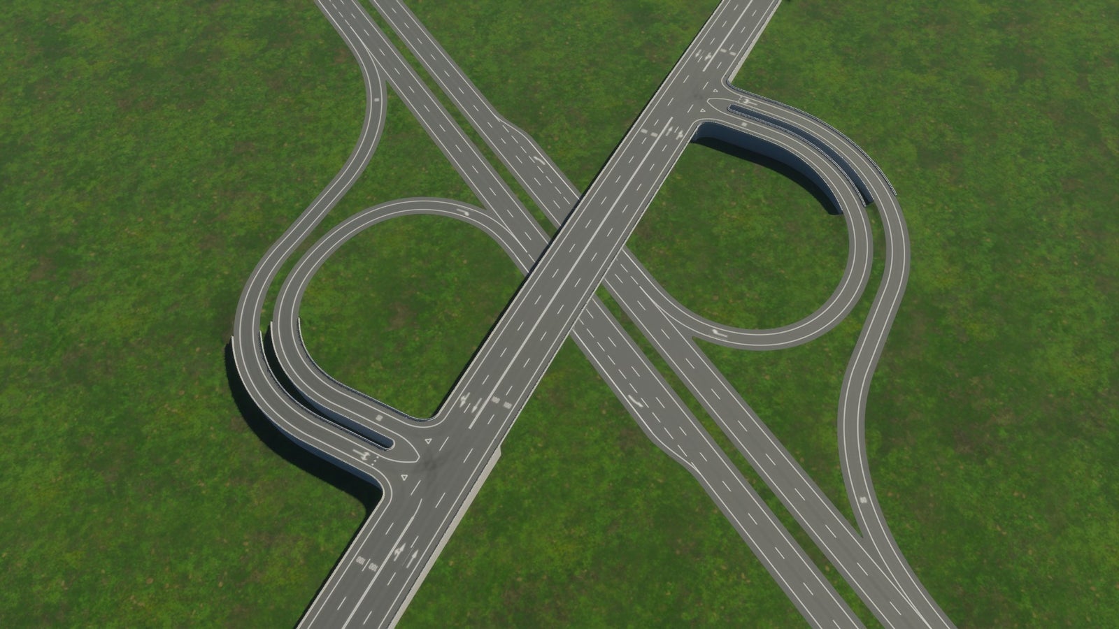 Angled Parclo A2 Interchange - Paradox Mods