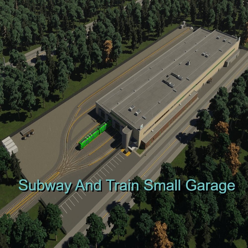 Small Subway Garage and Train Garage Asset - Paradox Mods