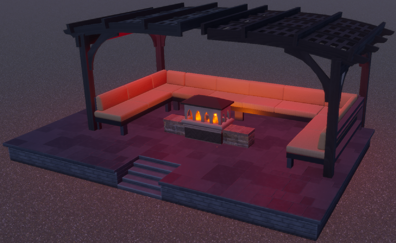 Outdoor Fireplace Asset Pack - Paradox Mods