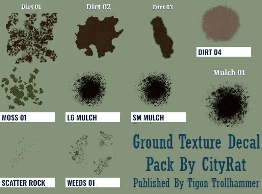 Ground Textures Decal Pack - Paradox Mods