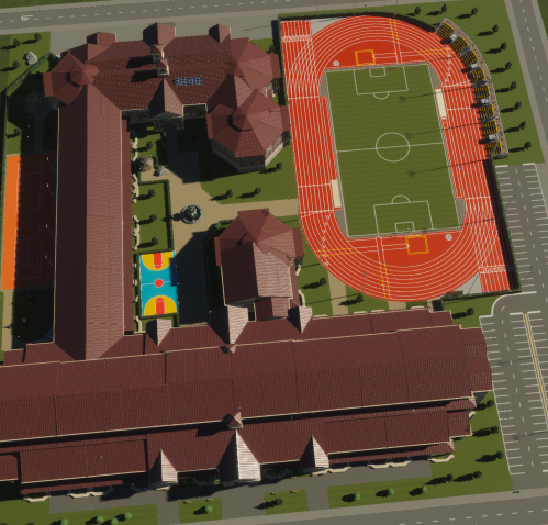 Super Elementary School Upgrade Asset - Paradox Mods