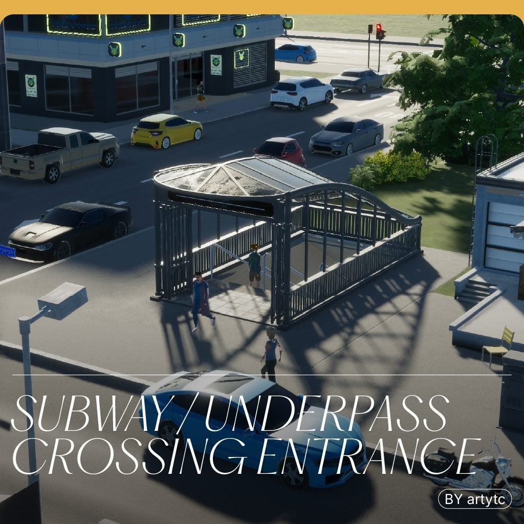 Subway (Underpass) Crossing Entrance - Paradox Mods