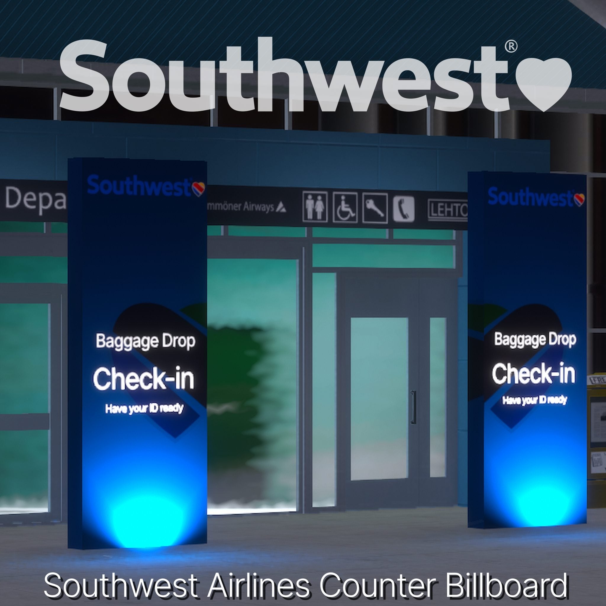 Southwest Airlines Counter Billboard - Paradox Mods