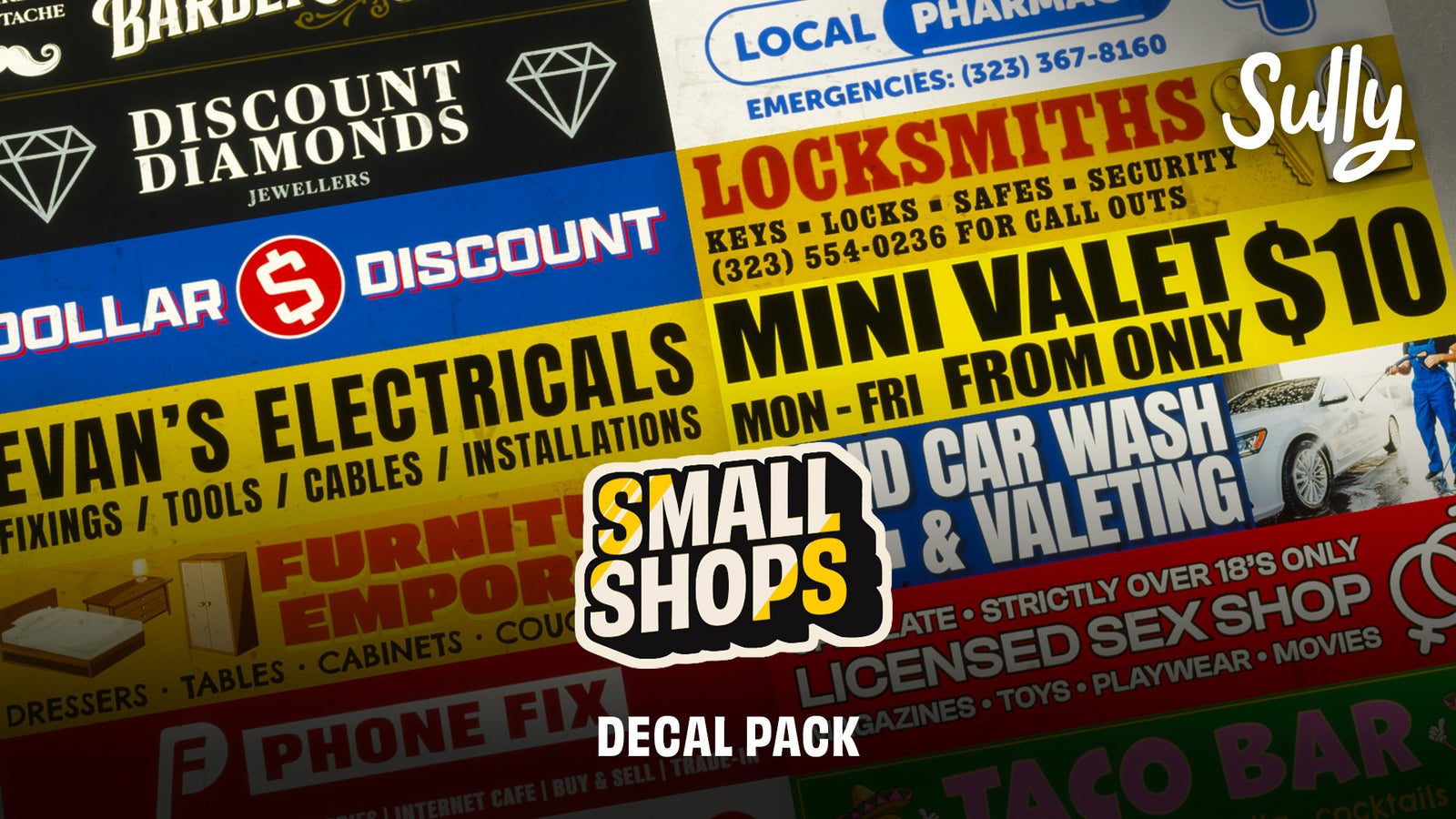 Small Shops Decal Pack - Paradox Mods