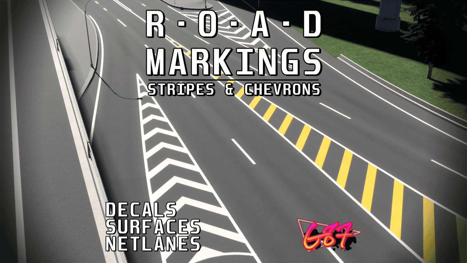 [G87] Road Markings: Stripes and Chevrons - Paradox Mods
