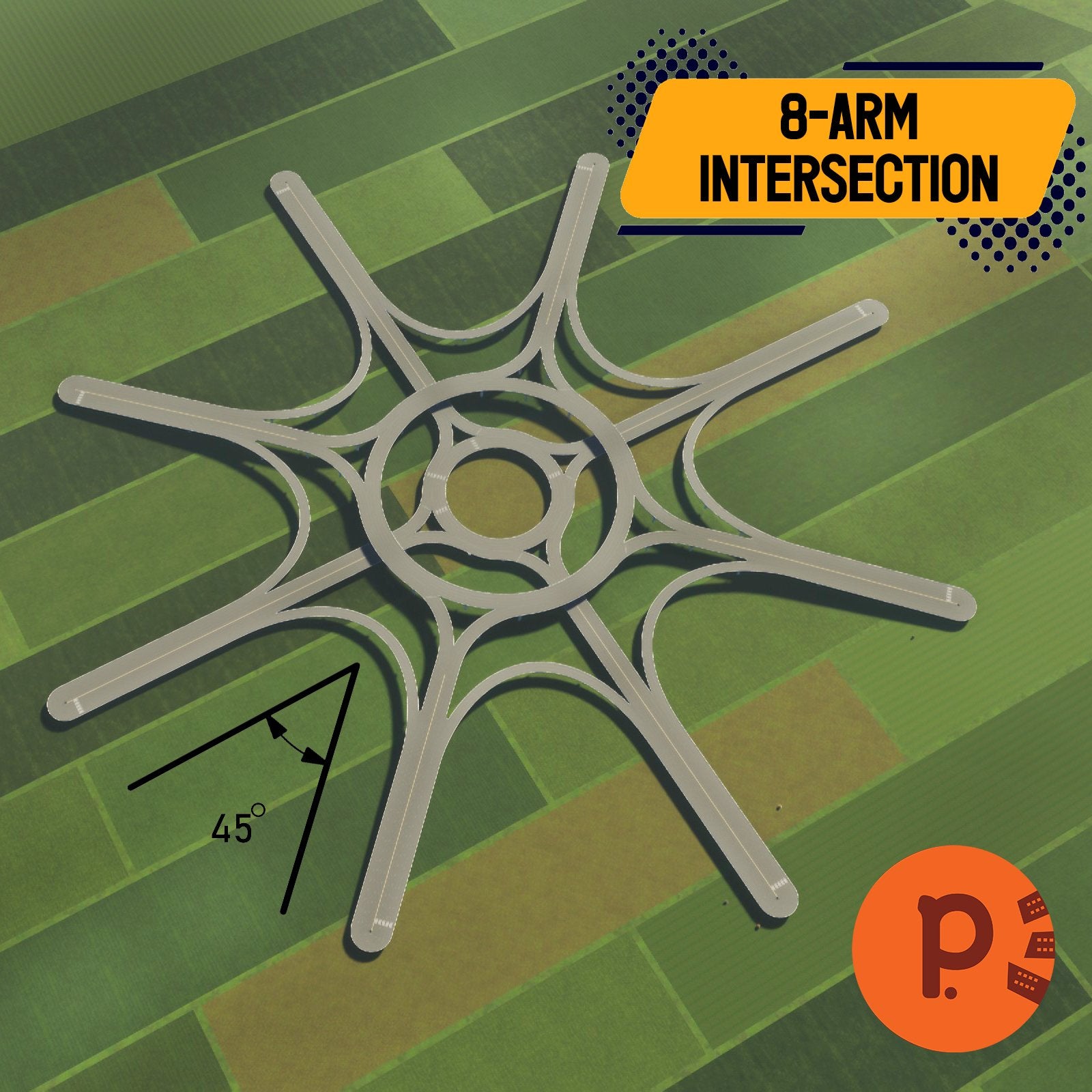 8 Arm Intersection - Paradox Mods