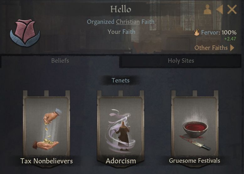 No Tenet Restrictions - Paradox Mods