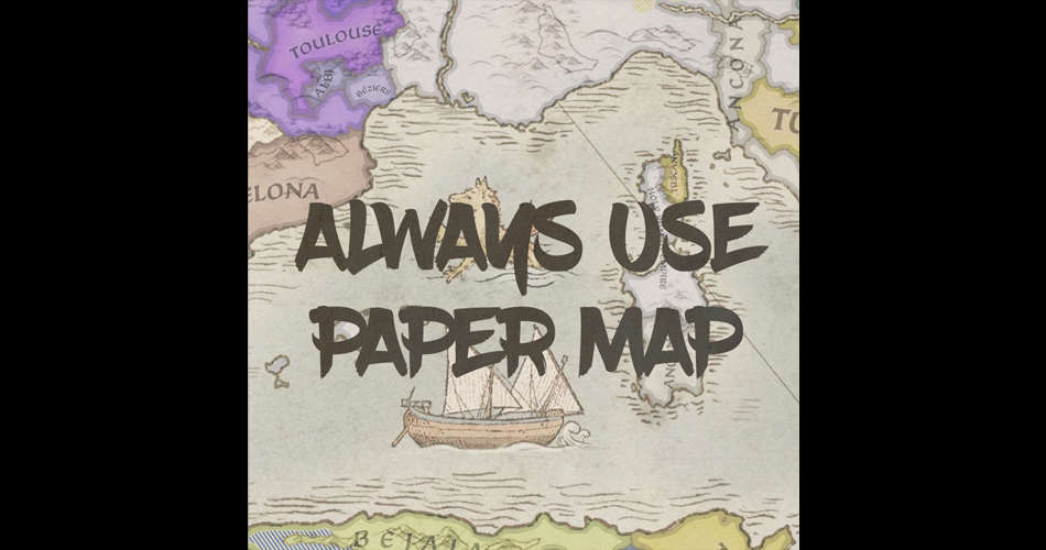 Always Paper Map - Paradox Mods