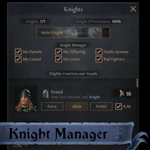 Knight Manager - Paradox Mods