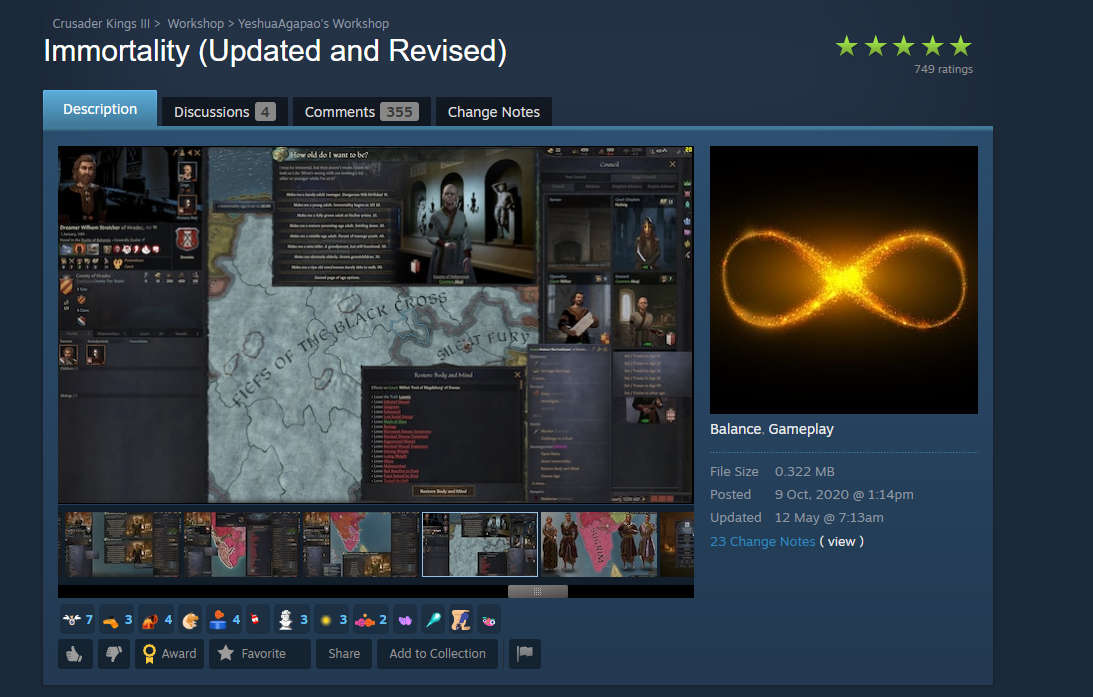 Broken Immortality Updated And Revised From Steam Paradox Mods