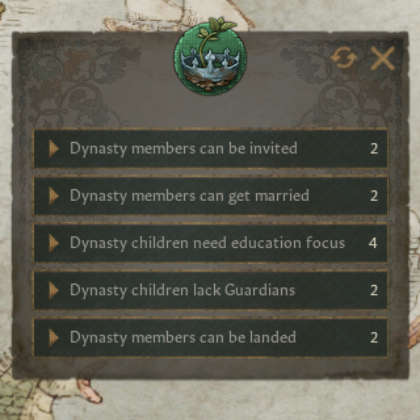 Dynasty Member Alerts - Paradox Mods