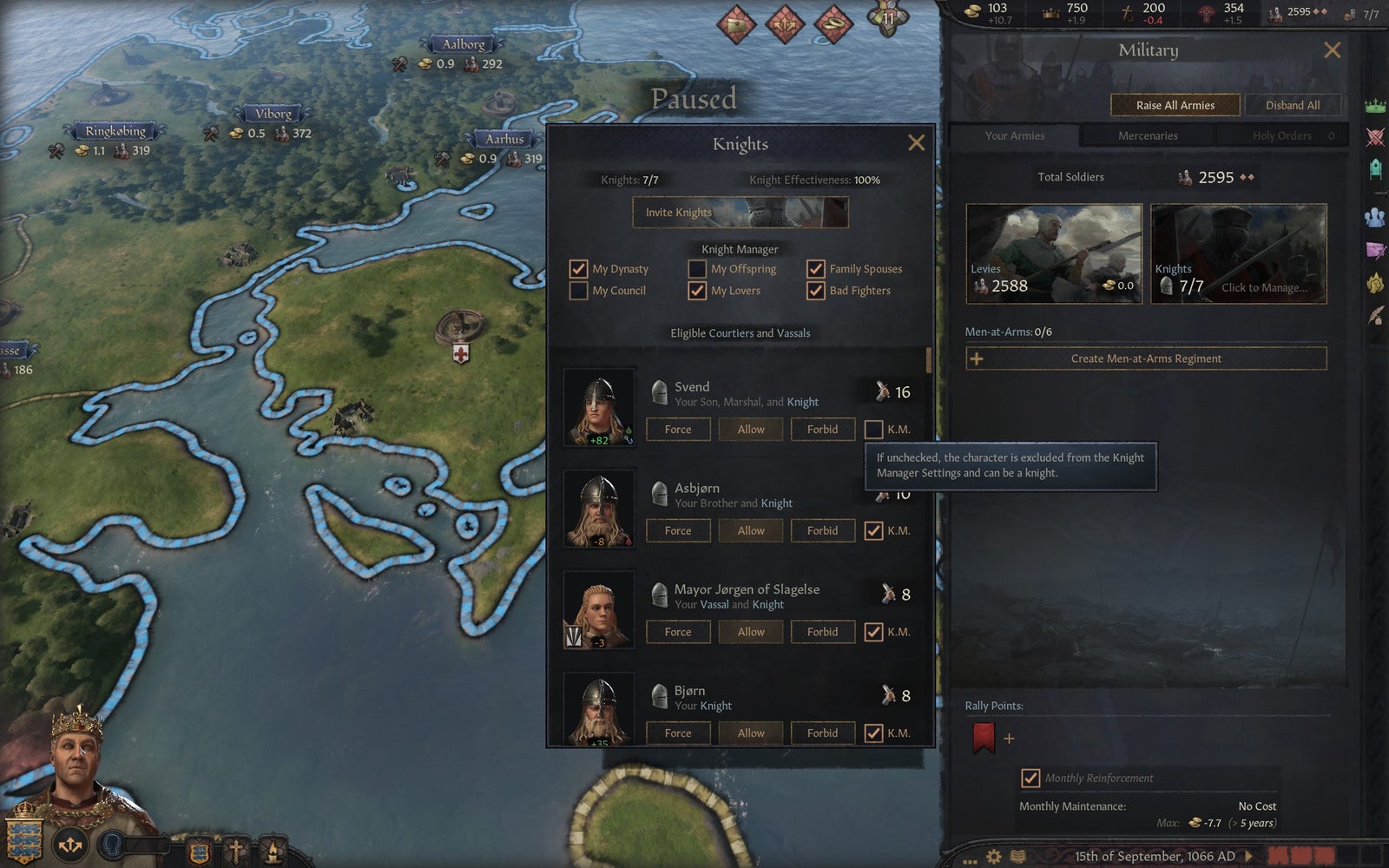 "Knight Manager" - Paradox Mods