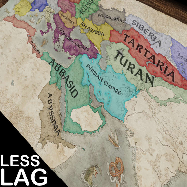 Europe Centric Map - No India & West Africa - Paradox Mods