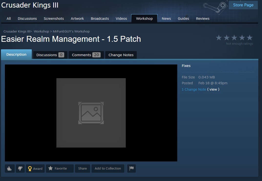 Easier Realm Management - 1.5 Patch - Paradox Mods