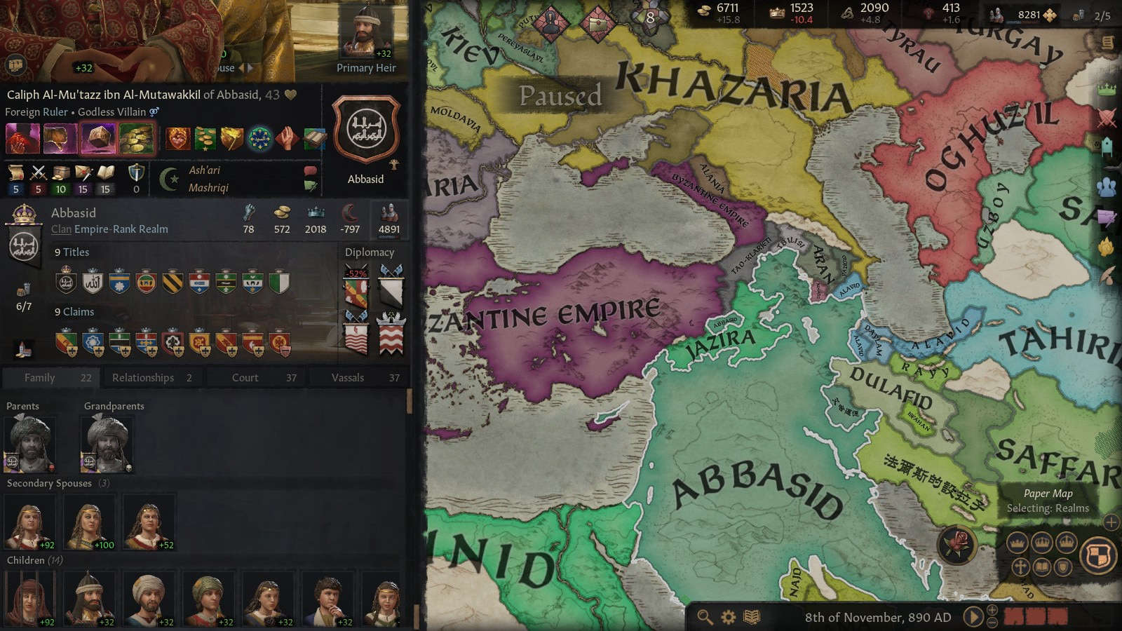 Better Character UI - Royal Court - Paradox Mods