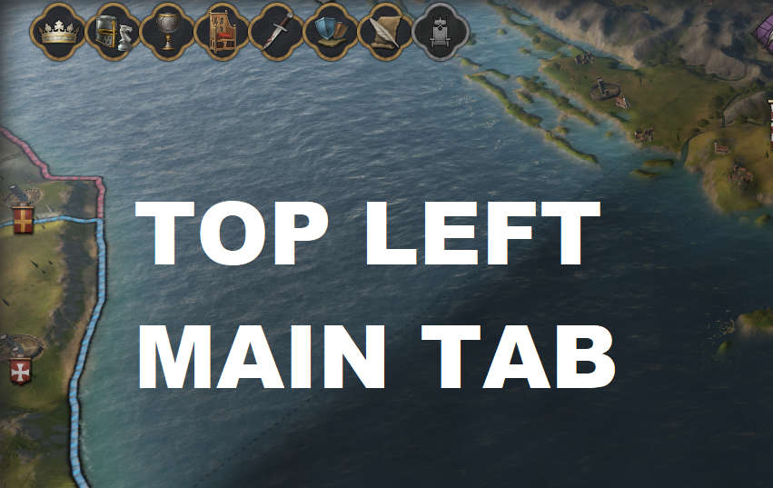 Simple Top Left Main Tab - UI MOD - Paradox Mods