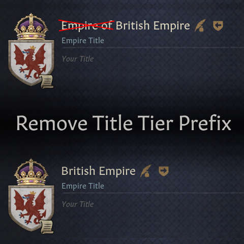 Remove Title Tier Prefix (Toggle Short Name) - Paradox Mods