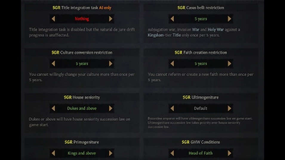 Some Game Rules - Core - Paradox Mods