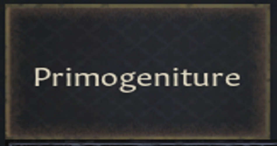 Start With Primogeniture Researched - Paradox Mods