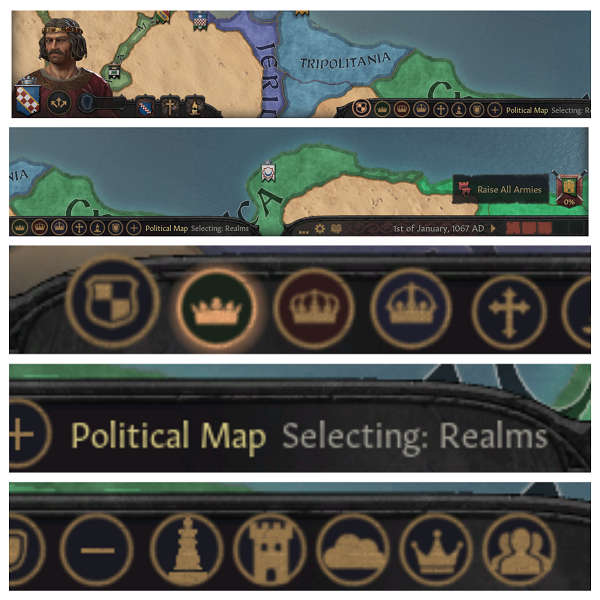 Map Modes Bar - Paradox Mods