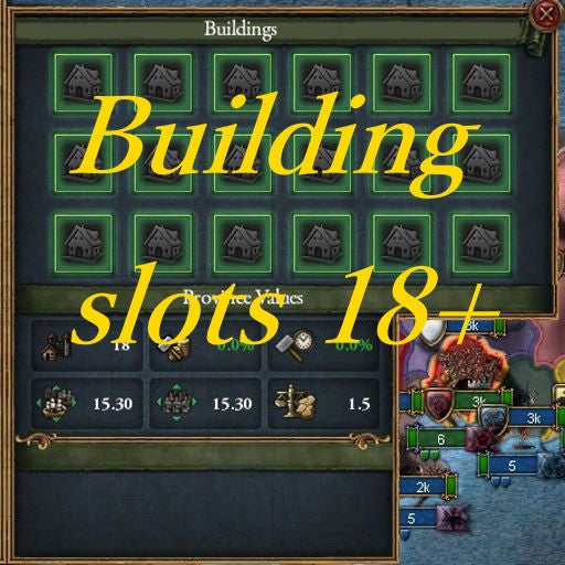 Building slots 18+ (1.36) - Paradox Mods