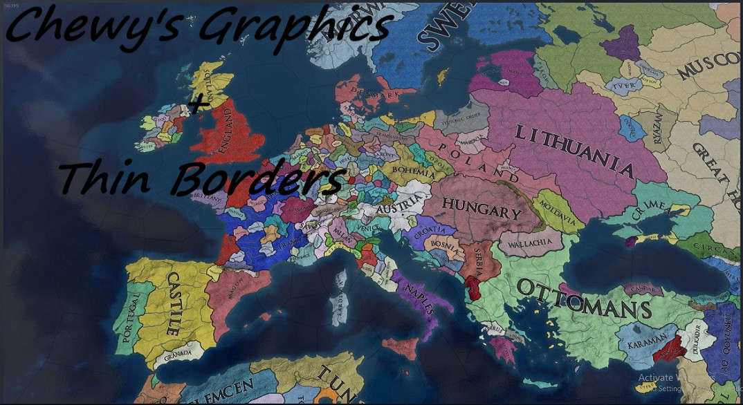 Chewy's Graphics + Thin Borders - Paradox Mods