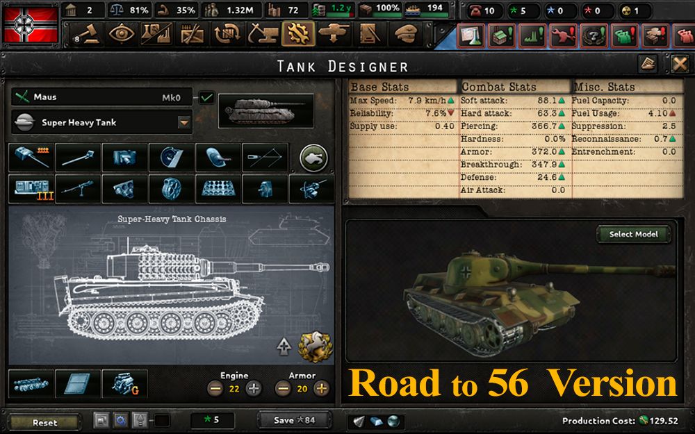 GSP's Tank Slots for Rt56 - Paradox Mods