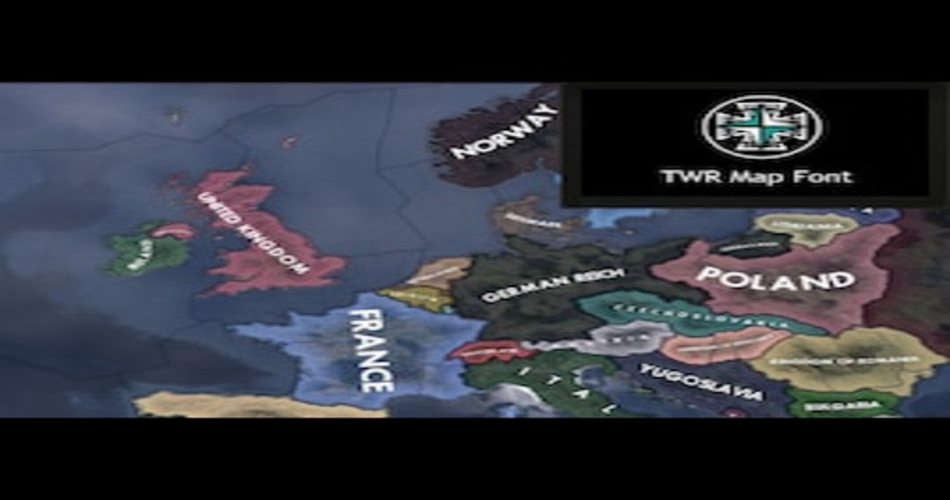 TWR Map Font - Paradox Mods