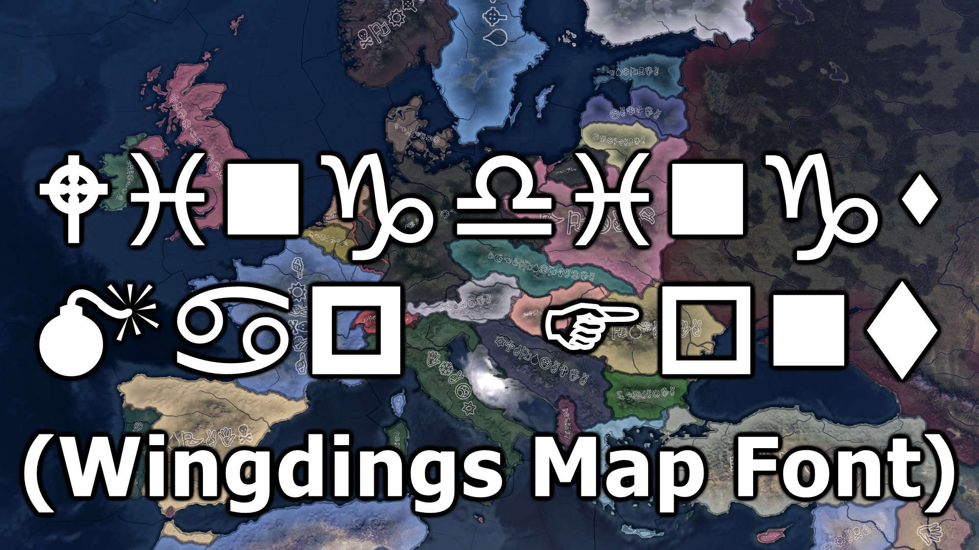 Wingdings Map Font - Paradox Mods